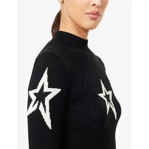 Perfect Moment Star-pattern Merino-wool Jumper