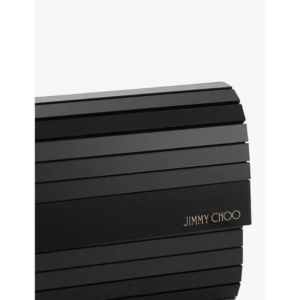 JIMMY CHOO Sweetie Shell Clutch - Black
