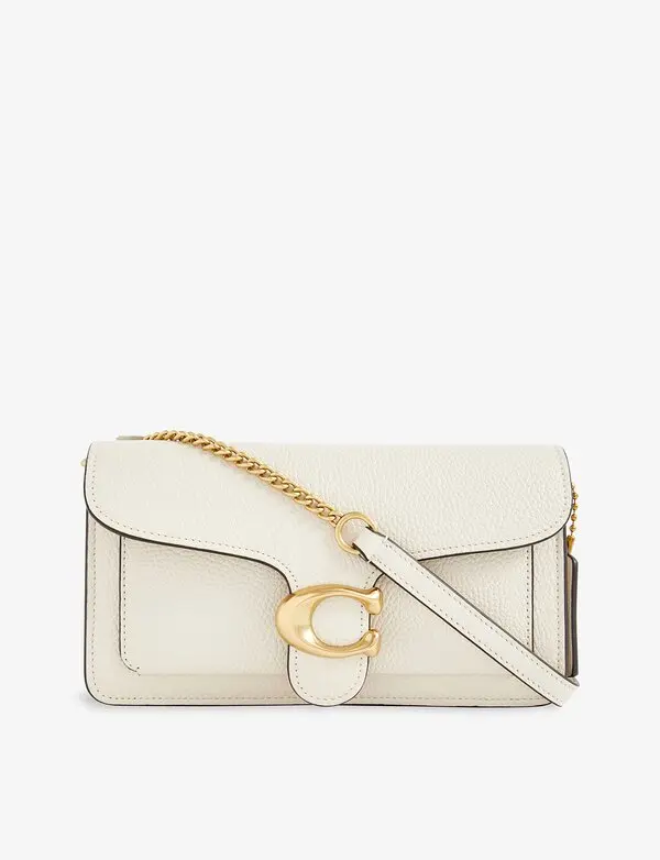 COACH Tabby Leather Chain Clutch