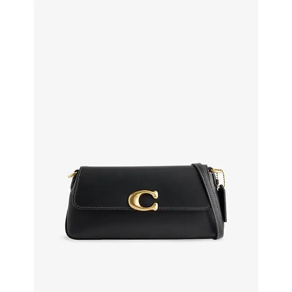 COACH Leather Shoulder Bag - Black