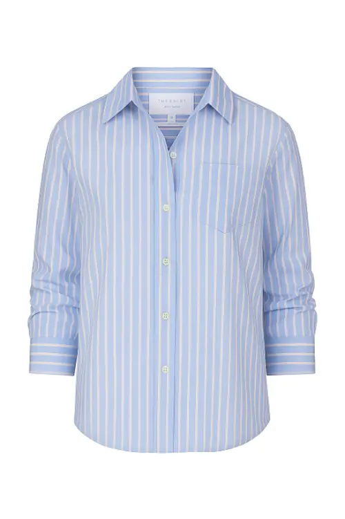 The Shirt By Rochelle Behrens Washed Linen Button-up Shirt