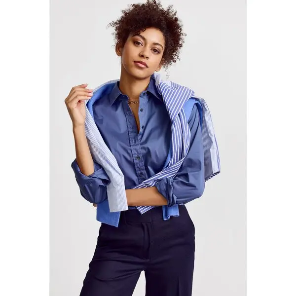 The Shirt By Rochelle Behrens The Icon Shirt - Midway Blue