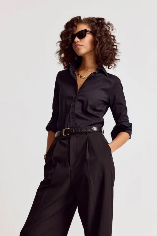 The Shirt By Rochelle Behrens The Icon Shirt By - Black