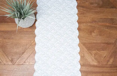 C&F HOME Seafoam Reef Cotton Table Runner 14" X 51"nautical Coral & Seaweed