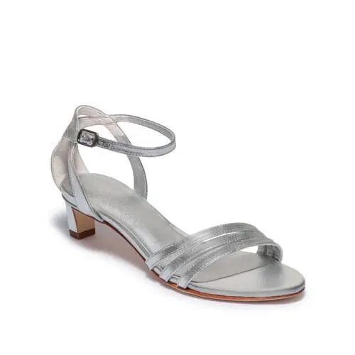 Bernardo Lima Low Heel Sandal - Silver