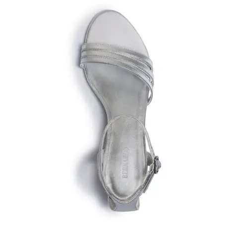 Bernardo Lima Low Heel Sandal - Silver