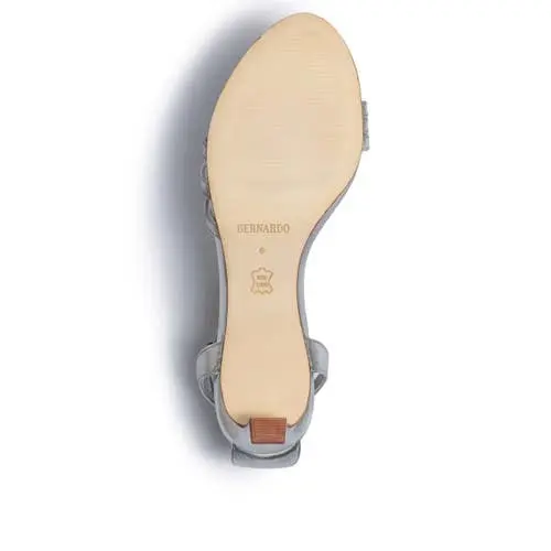 Bernardo Lima Low Heel Sandal - Silver