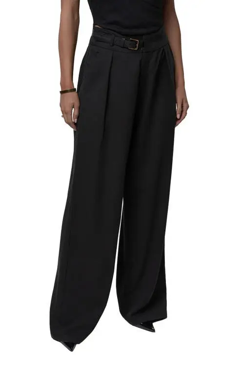 JLUXLABEL Belted Wide Leg Trousers