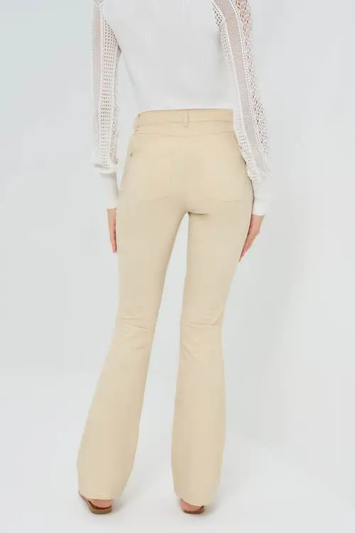 Anatomie Katya Performance Cotton Pintuck Flare Pant