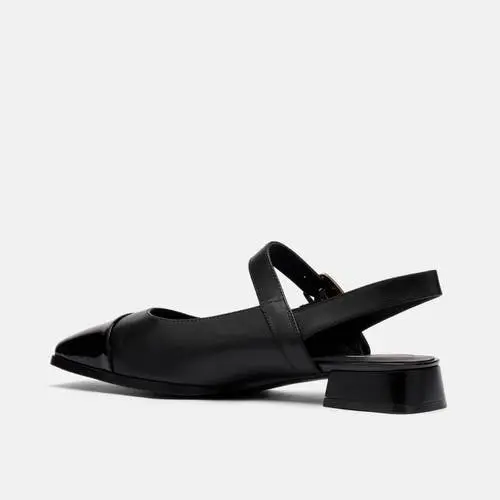 MARC NOLAN Cora Leather Mary Jane Slingbacks