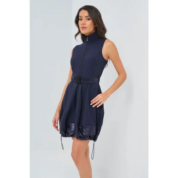 Anatomie Katana Performance Belted Sleeveless Dress - Navy