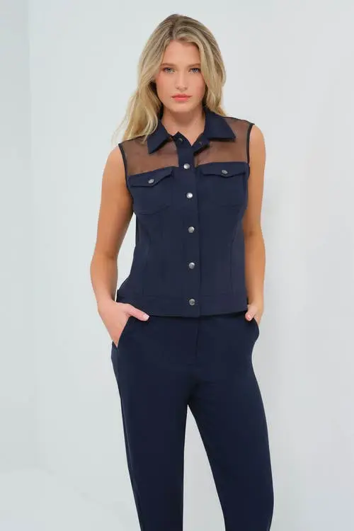 Anatomie Lenox Sleeveless Trucker Vest