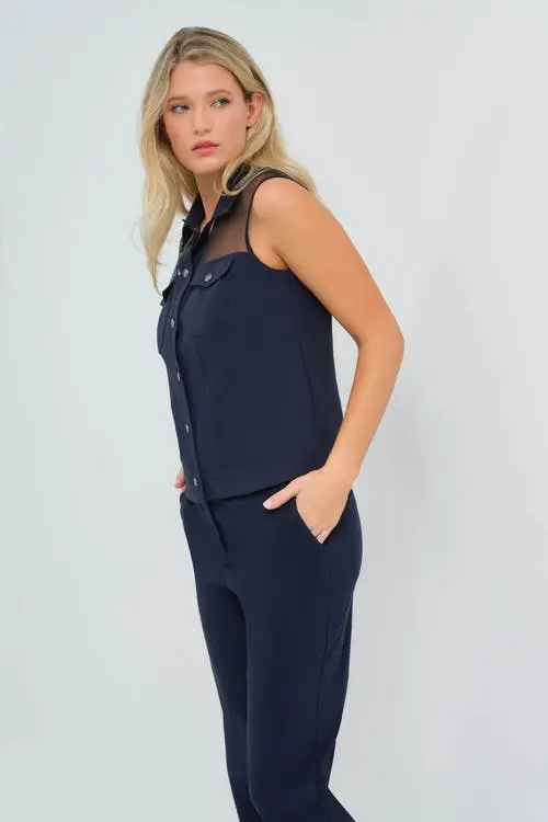 Anatomie Lenox Sleeveless Trucker Vest