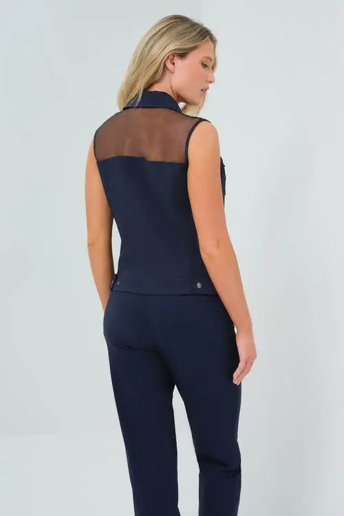 Anatomie Lenox Sleeveless Trucker Vest