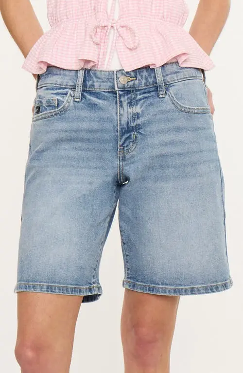 KANCAN Margo Essentials Mid Rise Bermuda Denim Shorts