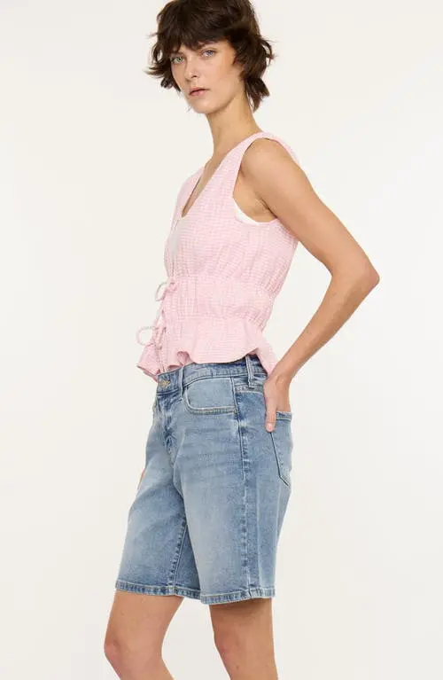KANCAN Margo Essentials Mid Rise Bermuda Denim Shorts