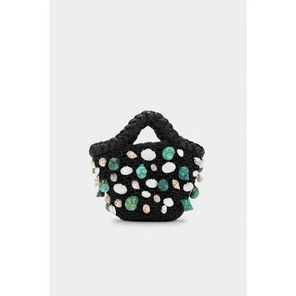 SIMONMILLER Seashell Shelly Bag - Black/teal Multi