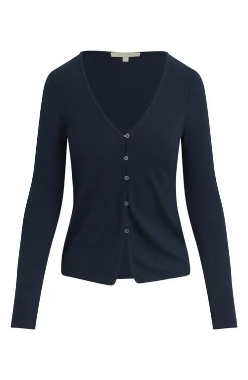 FAVORITE DAUGHTER Ribbed Button-up Top