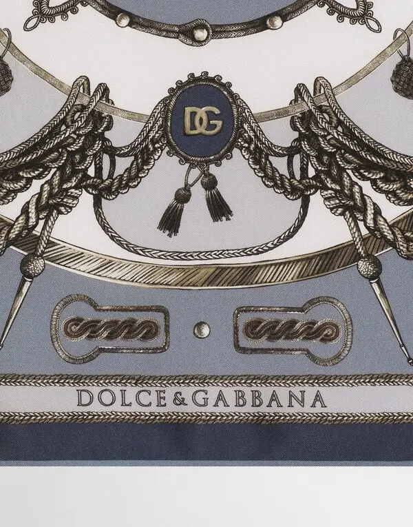Dolce & Gabbana Cargo-print Silk Twill Scarf 70x70 - Multicolor