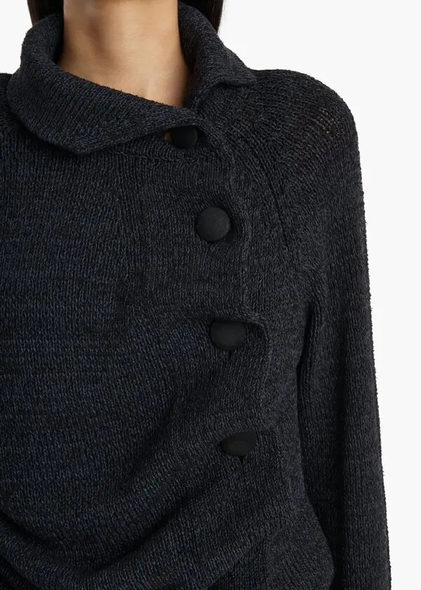 Khaite Lorrai Cardigan - Black