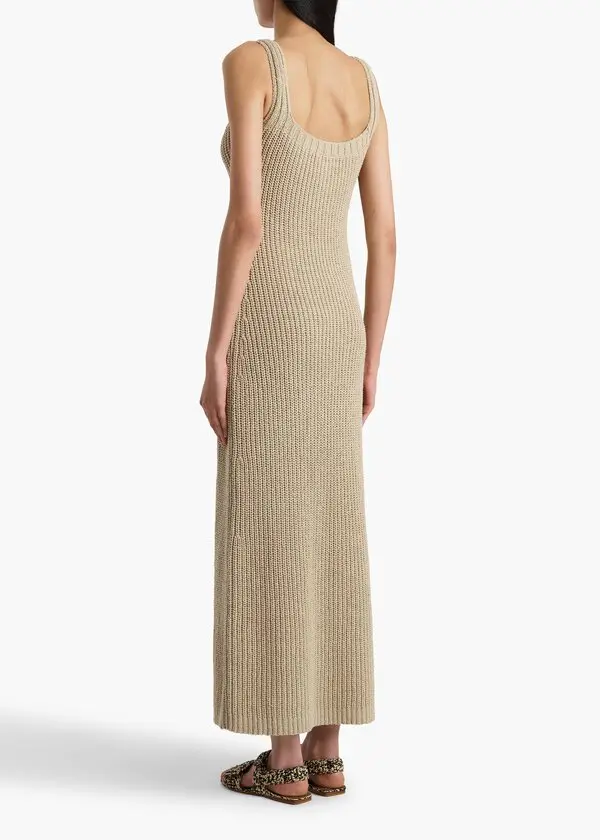 Khaite Lex Sleeveless Column Dress - Beige