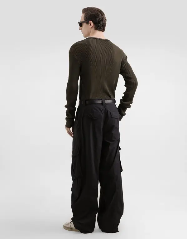 Dolce & Gabbana Wide Leg Poplin Trousers
