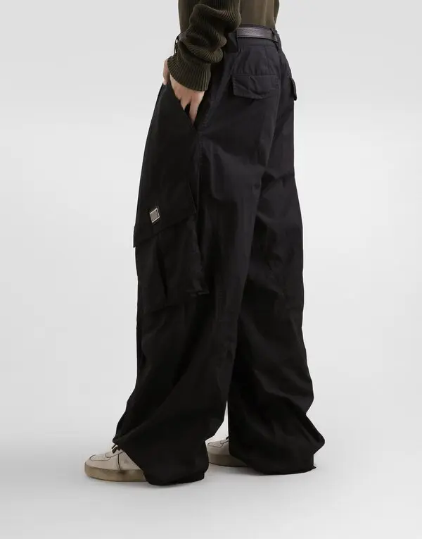 Dolce & Gabbana Wide Leg Poplin Trousers