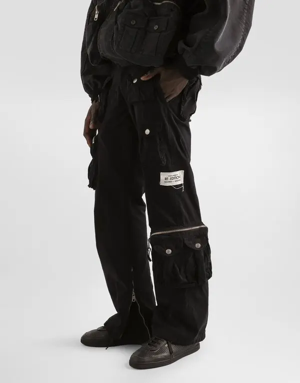 Dolce & Gabbana Waxed Faille Trousers - Black