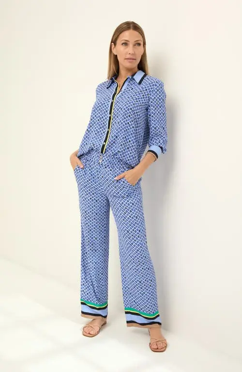 NIC+ZOE Mosaic Print Button-up Shirt