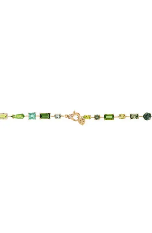 EDEN PRESLEY Rock Candy Lobster Bracelet With Multi-colored Gemstones And Diamonds - Green
