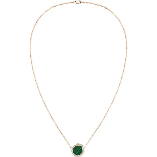 REPOSSI Antifer Diamond & Pendant Necklace - Malachite