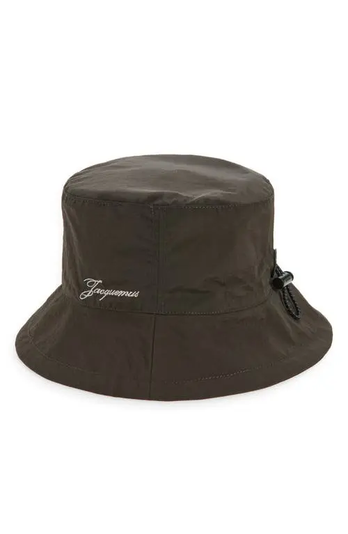 Jacquemus Le Bob Baluchon Bucket Hat - Dark Brown