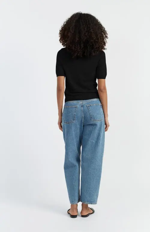 Chinti & Parker Pure Merino Wool Short Sleeve Tee - Black