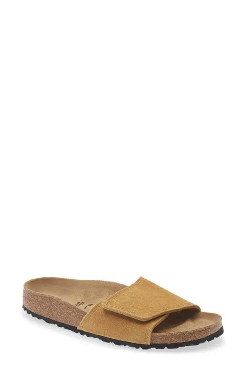BIRKENSTOCK Sylt 2.0 Slide Sandal - Cork Brown Suede