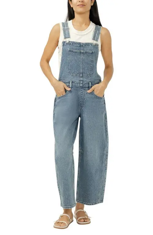 SILVER JEANS CO. Barrel Leg Denim Overalls - Miramar
