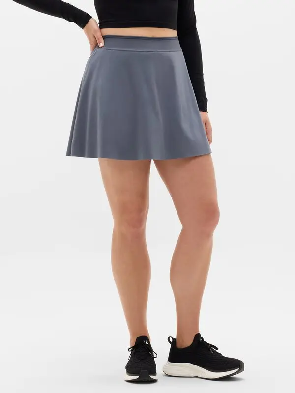 Athleta A-line Tipped Skort - Slate/eclipse
