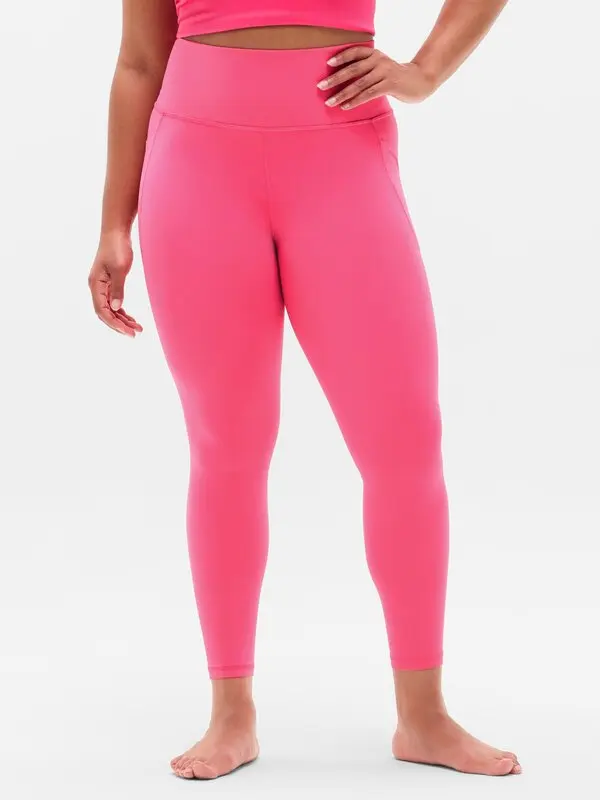 Athleta Salutation Stash High Rise Legging - Cerise