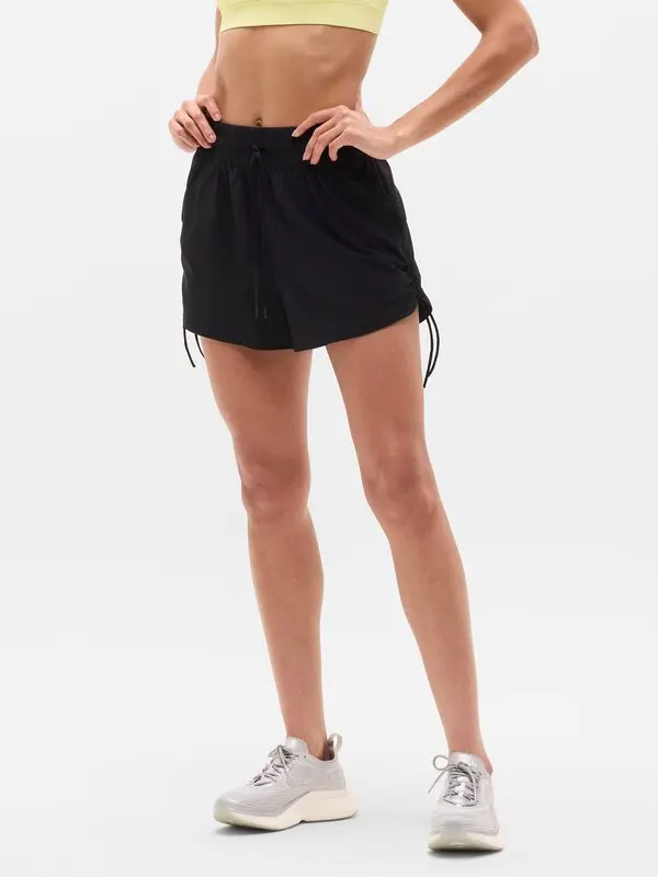Athleta Weekender High Rise Run Short - Black