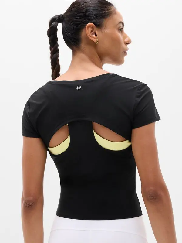 Athleta Endurance Racerback Tee - Black