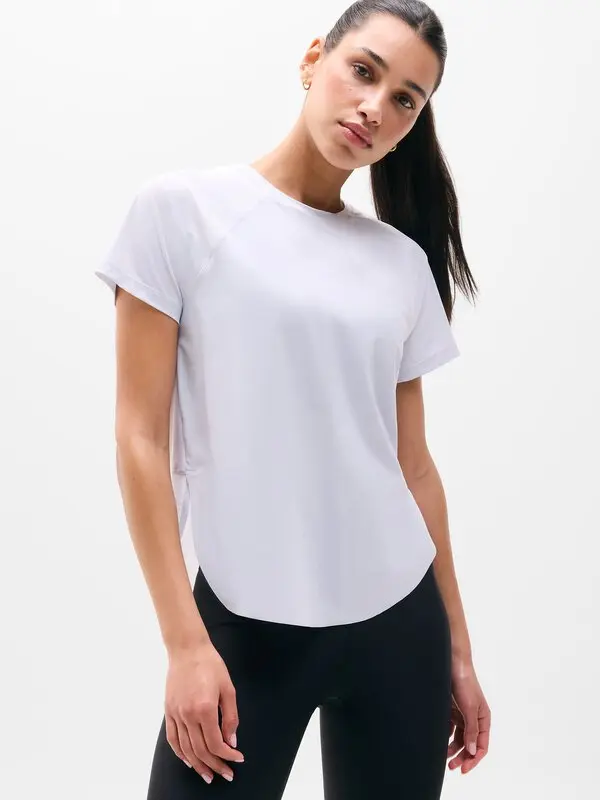 Athleta Ultimate Mesh Tee - Dove