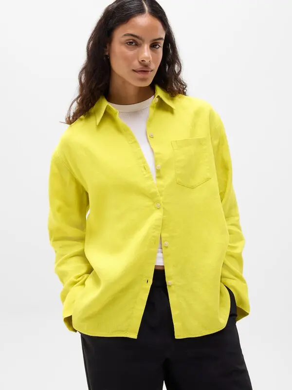 Athleta Retreat Linen Top - Solis