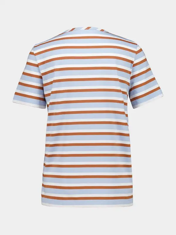 Marni Striped Cotton T-shirt - Blue
