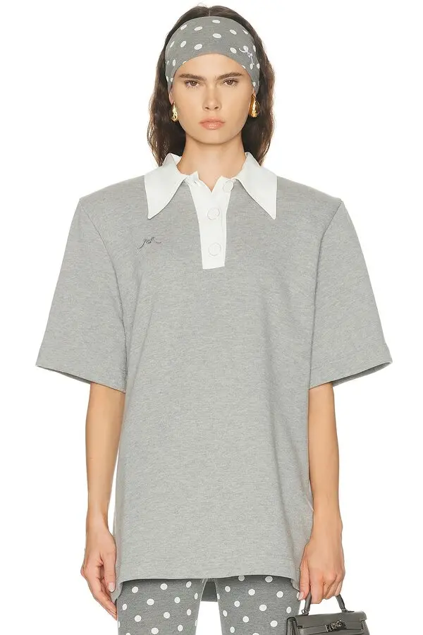 ROWEN ROSE Oversized Polo Top
