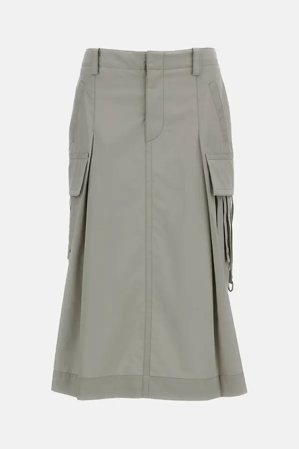 DURAZZI MILANO Straight Cargo Skirt - Grey