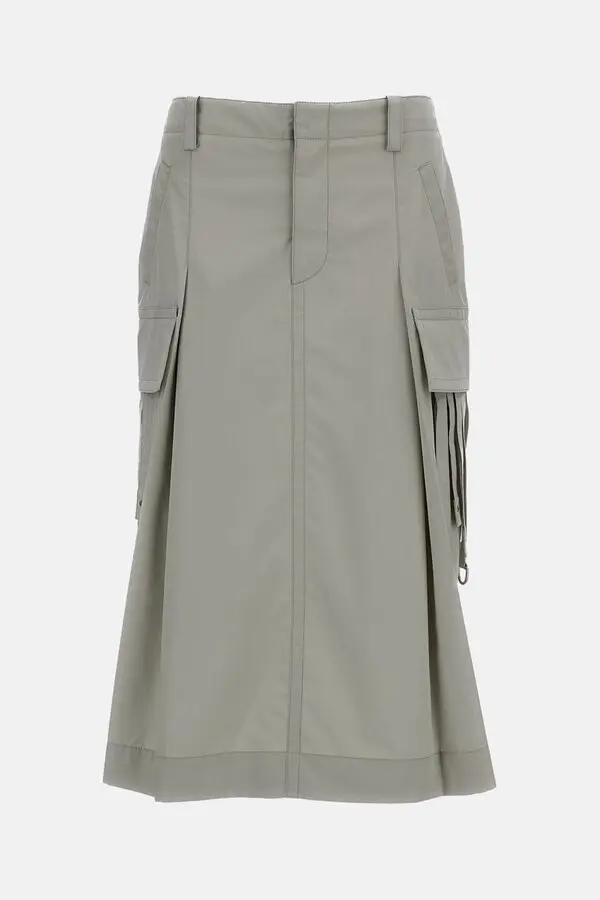 DURAZZI MILANO Straight Cargo Skirt - White