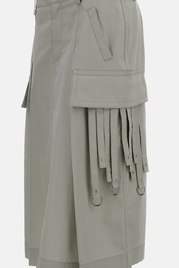DURAZZI MILANO Straight Cargo Skirt - White