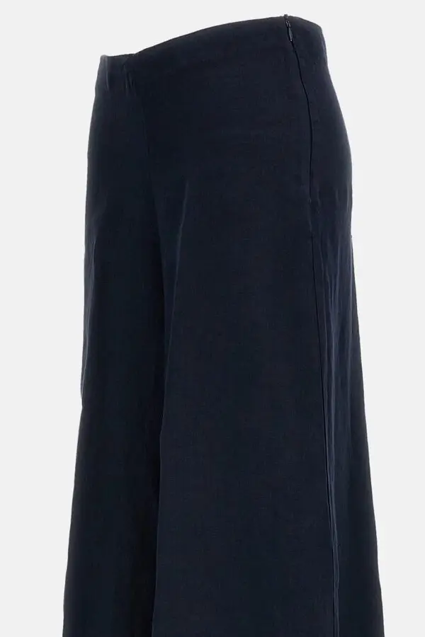 BIFFI Linen Wide-leg Trousers