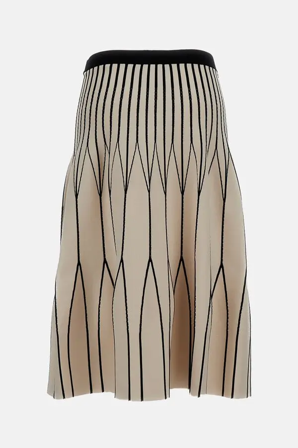 Elisabetta Franchi Knitted Midi Skirt