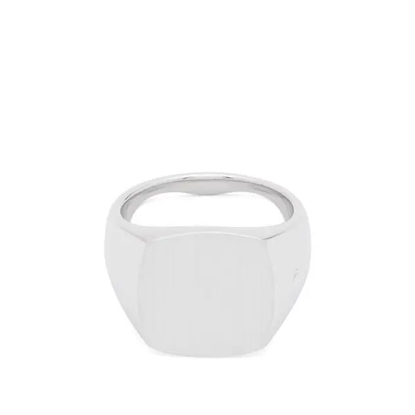 Tom Wood Cushion Ring Satin - Silver
