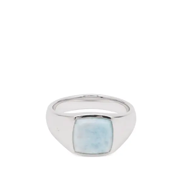 Tom Wood Kay Ring - Ice Blue Larimar